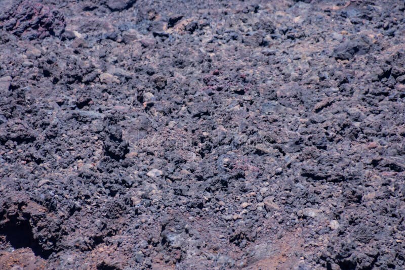 Basaltic Rock Structure among Red Volcanic Soil Stock Photo - Image of ...