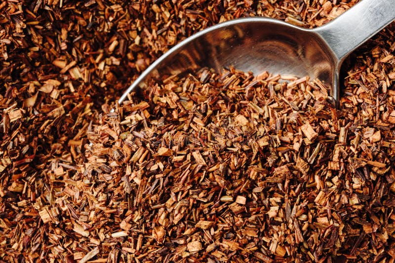 Dry Leaves of Red Rooibos Tea, Texture Background Stock Image - Image ...