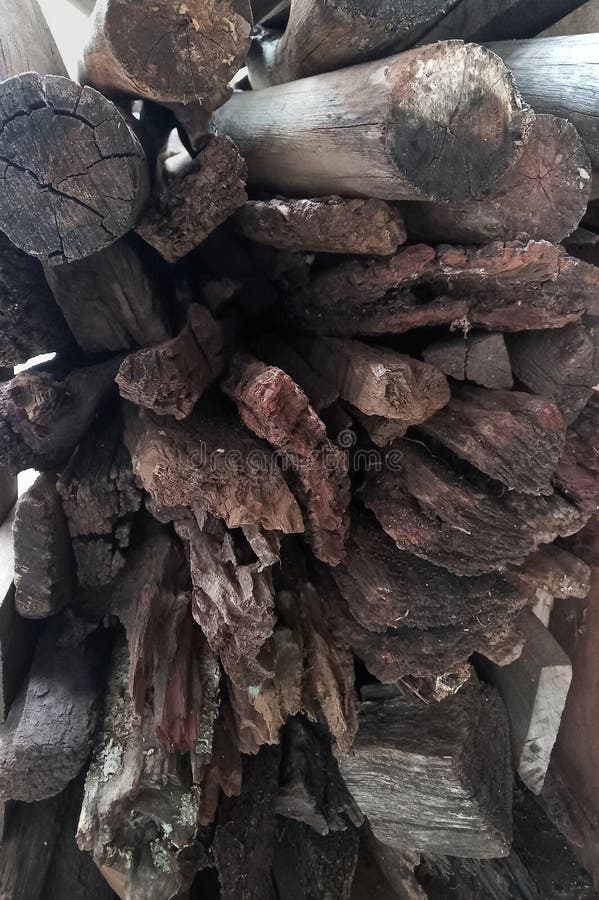 Dry logs for firewood stock image. Image of pile, firewood - 270370343