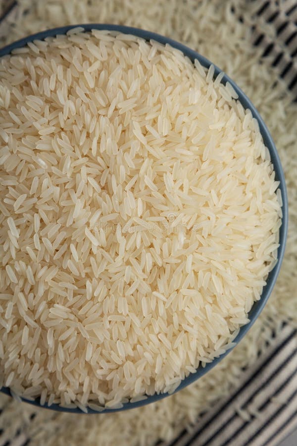 Dry Long Grain Jasmine Rice Stock Photo - Image of oriental, organic ...