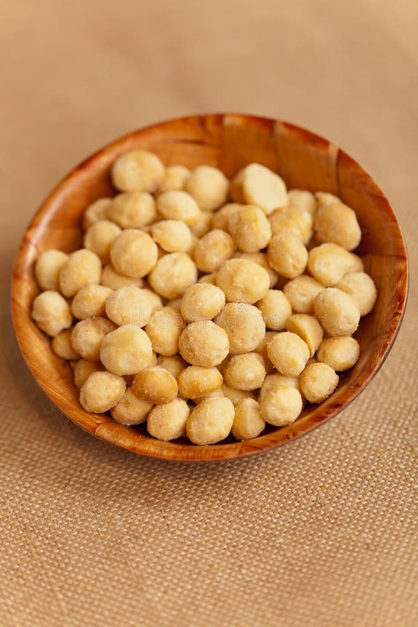 Dry Macadamia Nuts with Sea Salt Stock Image - Image of protein ...