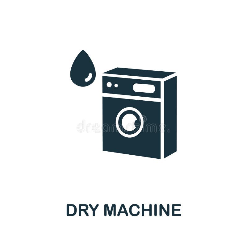 Dry Machine Icon. Simple Illustration from Laundry Collection Stock ...