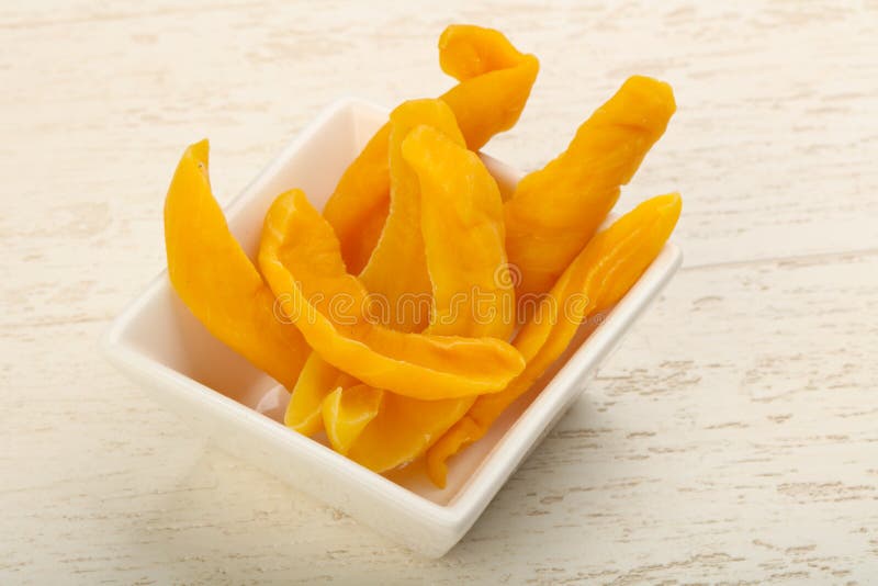 Dry mango chips stock photo. Image of food, sweet, white - 111764194