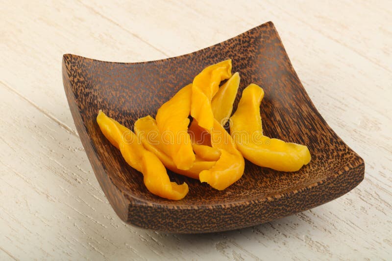 Dry mango chips stock image. Image of fruit, slices - 111765881