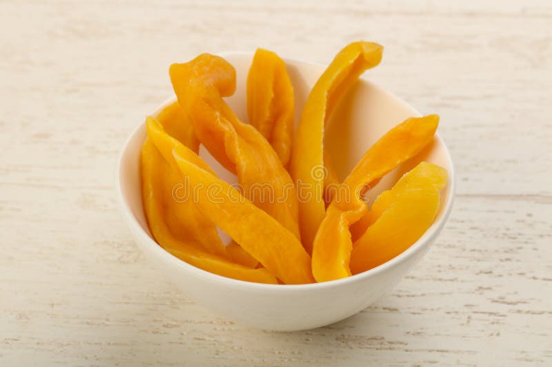 Dry mango chips stock photo. Image of organic, white - 111769082