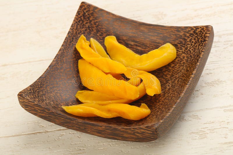 Dry mango chips stock image. Image of isolated, fruit - 111794861