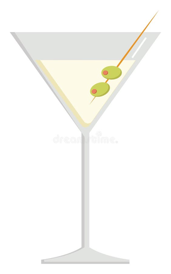 Martini Illustration stock vector. Illustration of white - 12093867