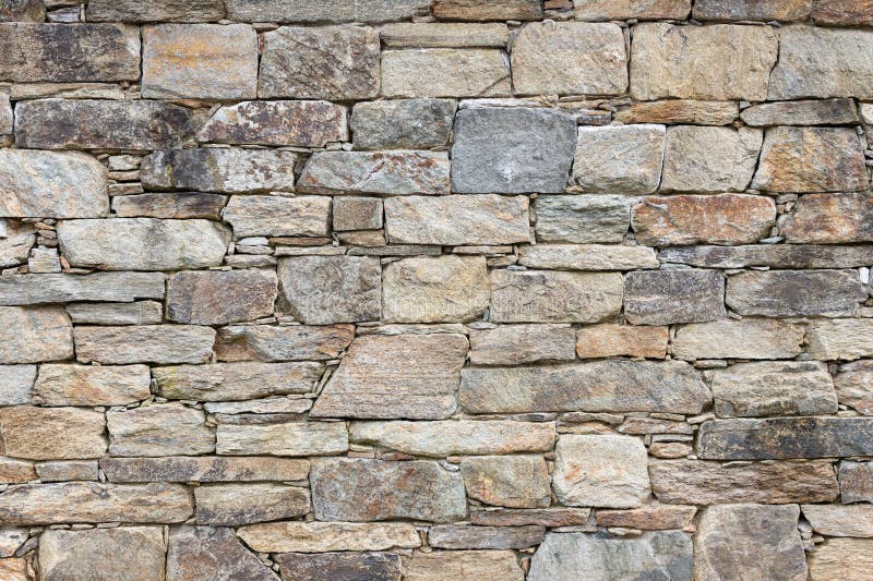 Dry Masonry Stone Wall Background Texture Stock Photo - Image of ...