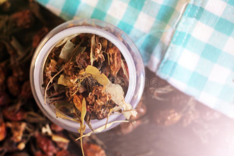 Dry Medicinal Grass in a Jar, Macro Stock Image - Image of diet, herb ...