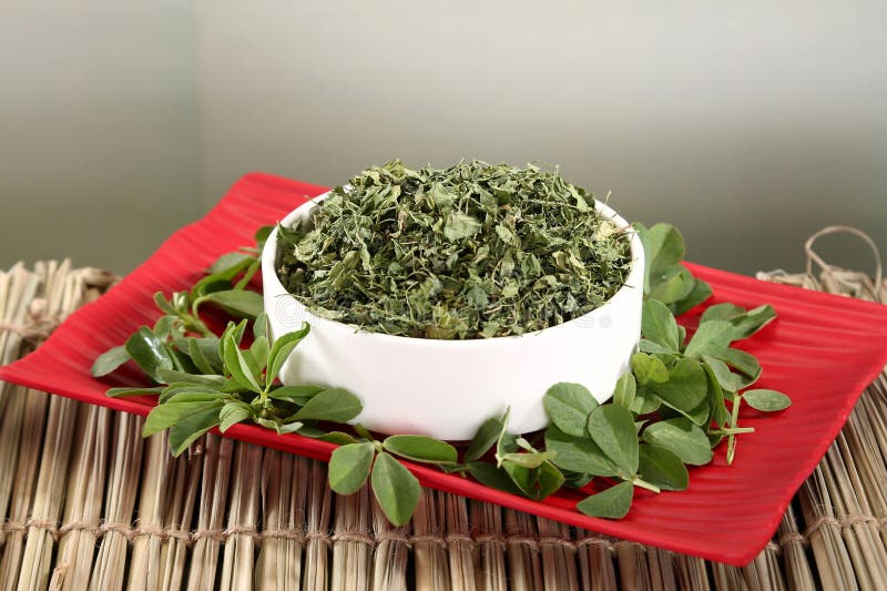 Dry Methi or Dry Fenugreek or Kasurimethi Stock Photo - Image of aroma ...