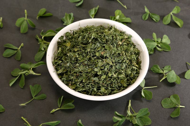 Dry Methi or Dry Fenugreek or Kasurimethi Stock Image - Image of ...