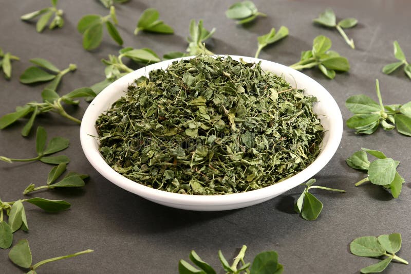 Dry Methi or Dry Fenugreek or Kasurimethi Stock Image - Image of ...