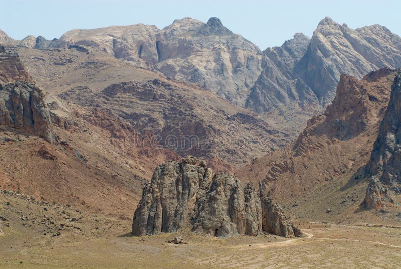 Dry Mountain Landscape Near Yazd, Iran. Stock Photo - Image of arid ...