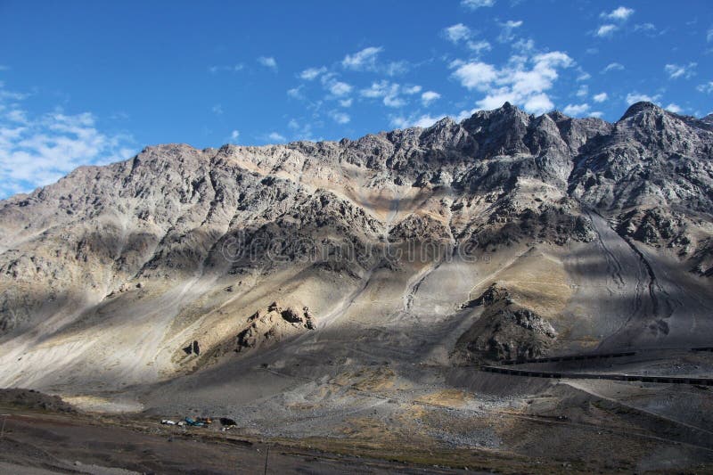 Dry Mountains in the Andes Range Stock Photo - Image of panoramic ...
