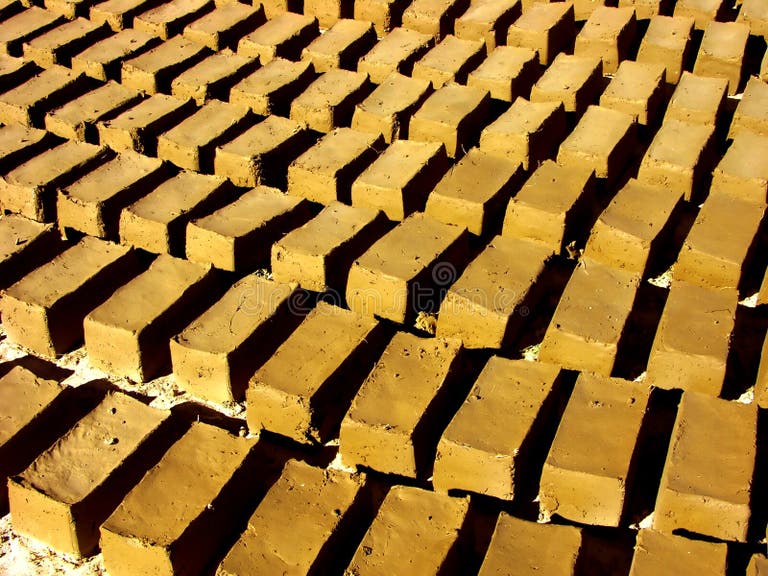 Dry mud bricks stock photo. Image of desert, compound - 5013250