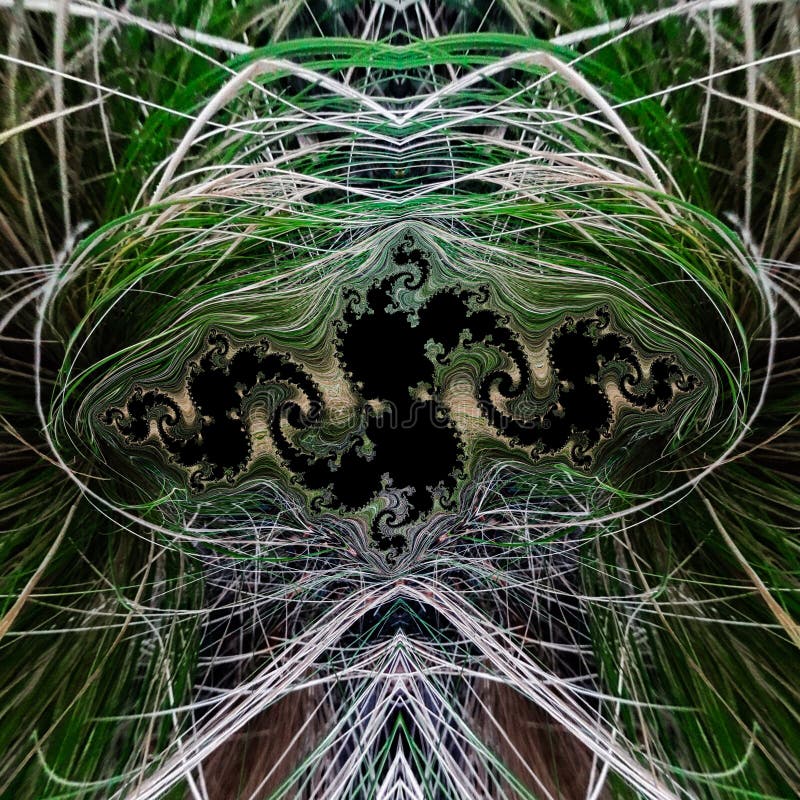 Dry Nature Green Grass Abstract Background Stock Illustration ...