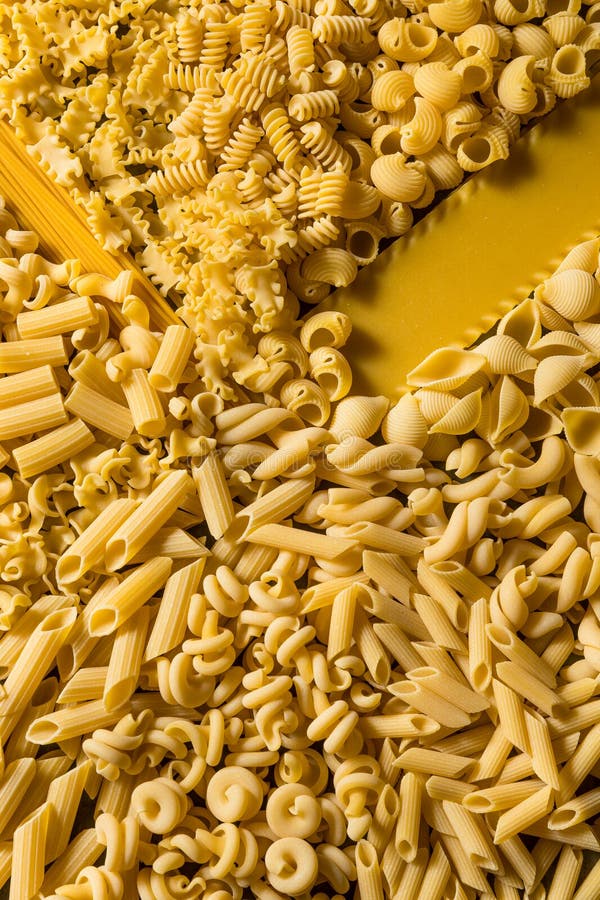 Dry Organic Assorted Italian Pasta Stock Photo - Image of assorted ...