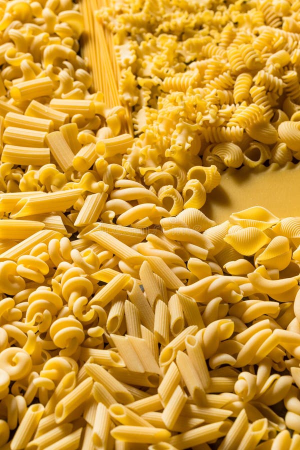 Dry Organic Assorted Italian Pasta Stock Photo - Image of noodles ...