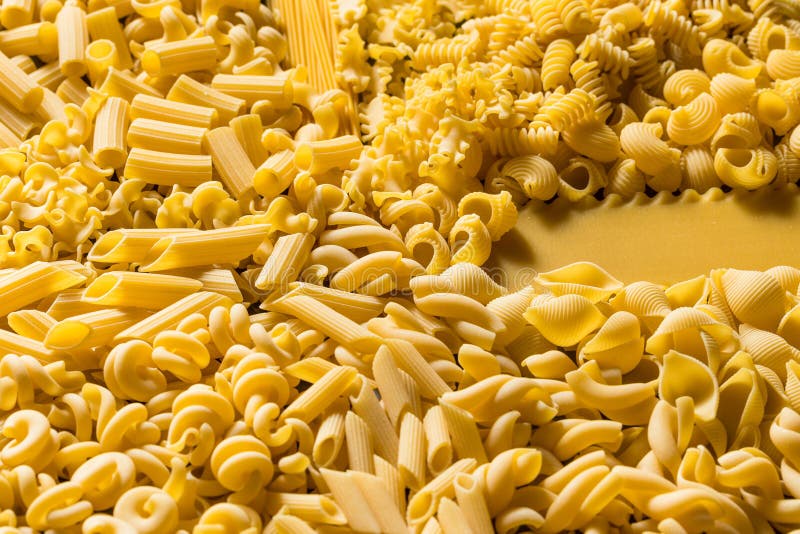 Dry Organic Assorted Italian Pasta Stock Image - Image of mediterranean ...