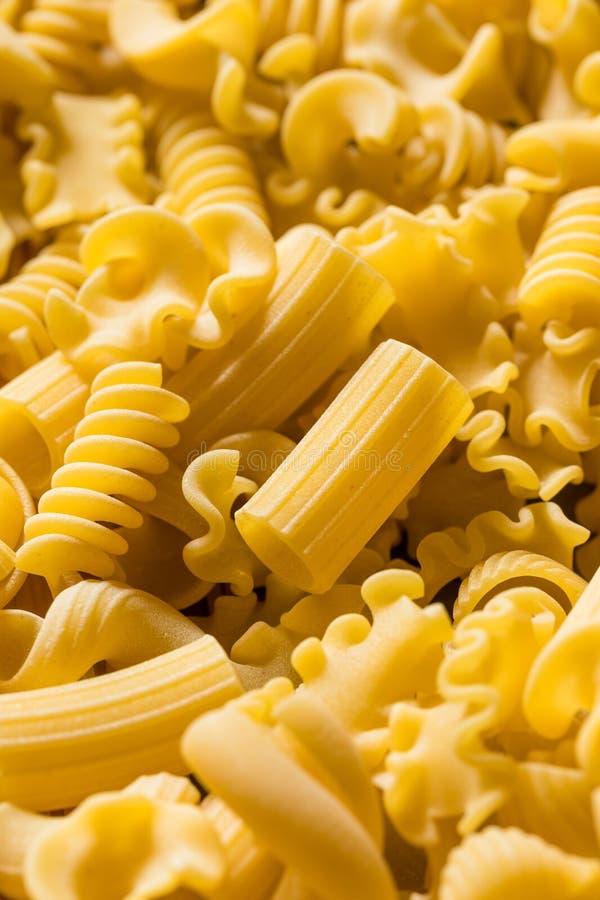 Dry Organic Assorted Italian Pasta Stock Image - Image of nutrition ...