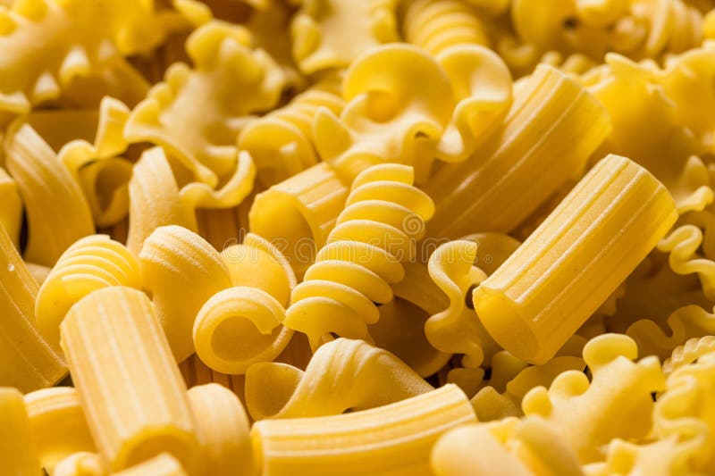 Dry Organic Assorted Italian Pasta Stock Photo - Image of italy ...