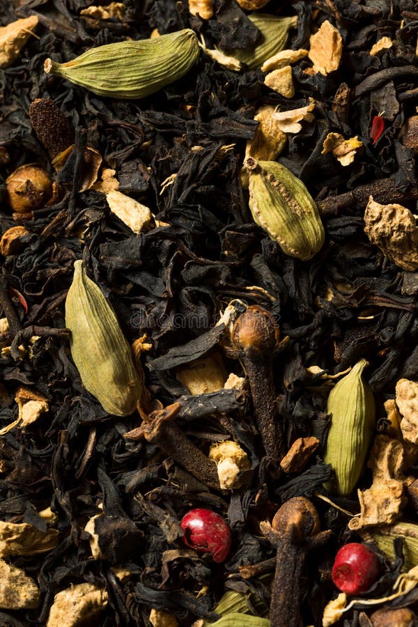 Dry Organic Chai Black Tea stock photo. Image of traditional - 202827410