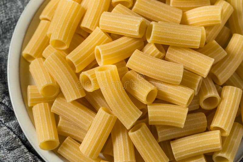 Dry Organic Durum Maccheroni Pasta Stock Image - Image of gourmet ...