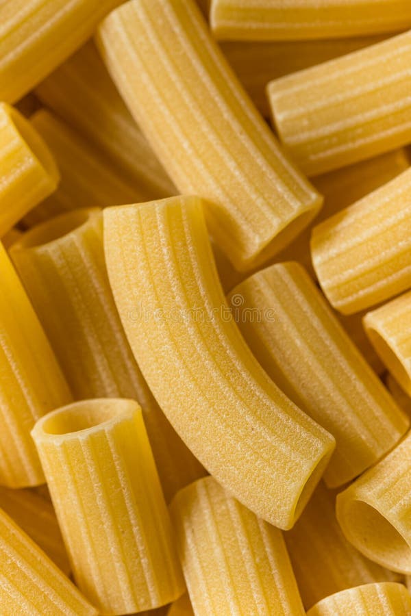 Dry Organic Durum Maccheroni Pasta Stock Photo - Image of ingredient ...