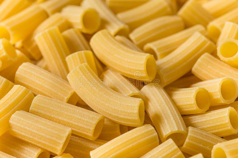 Dry Organic Durum Maccheroni Pasta Stock Photo - Image of dinner ...