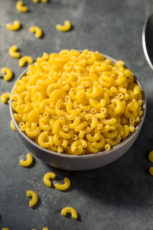 Dry Organic Elbow Macaroni Pasta Stock Photo - Image of cuisine ...