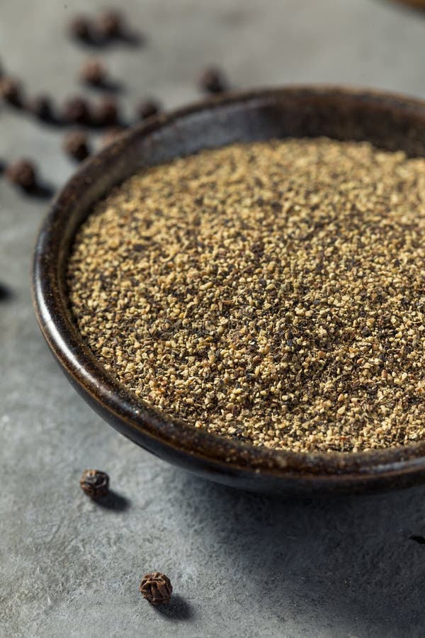 Dry Organic Ground Black Pepper Stock Photo - Image of pepper, heap ...
