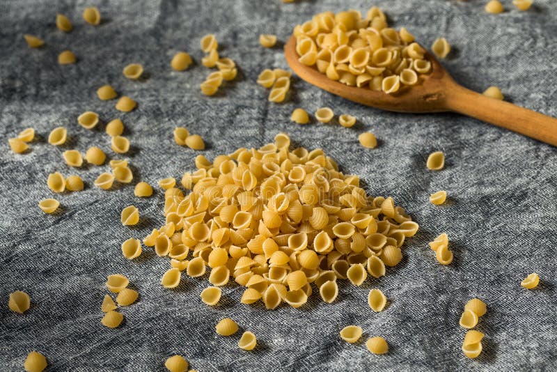 Dry Organic Macaroni Shells Stock Image - Image of macaroni, pasta ...
