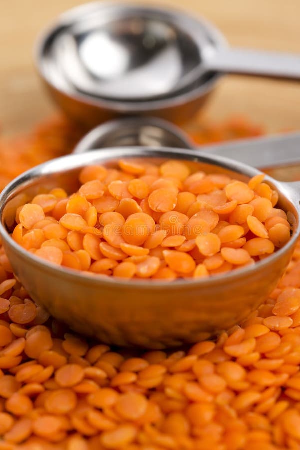Dry Organic Red Lentils stock photo. Image of ingredient - 44340752