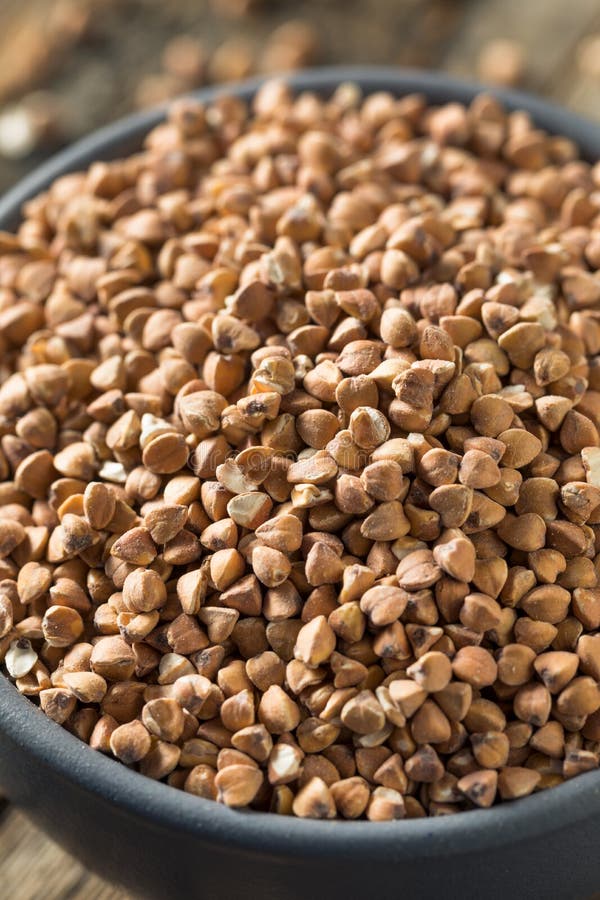 Dry Organic Roasted Buckwheat Stock Photo - Image of crop, health ...