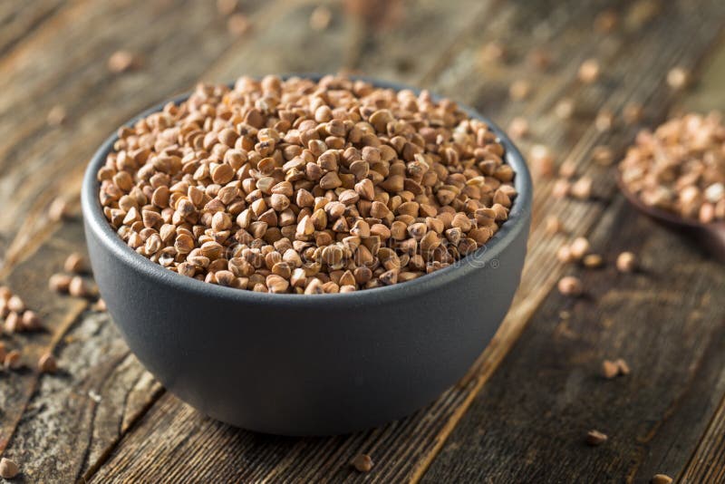 Dry Organic Roasted Buckwheat Stock Photo - Image of nutritious ...