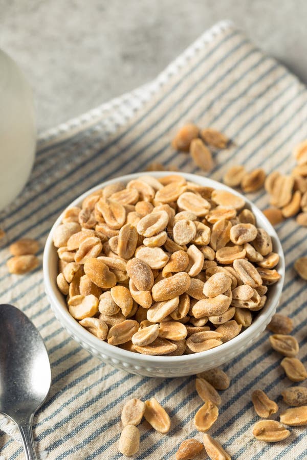 Dry Organic Roasted Peanuts Stock Photo - Image of nutrition, group ...