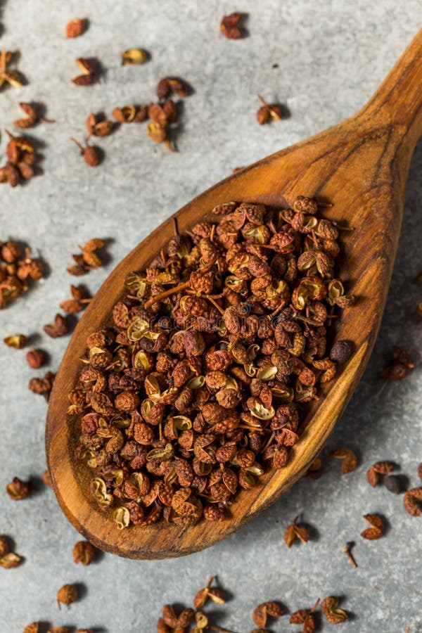 Dry Organic Szechuan Peppercorns Stock Photo - Image of szechuan, pile ...
