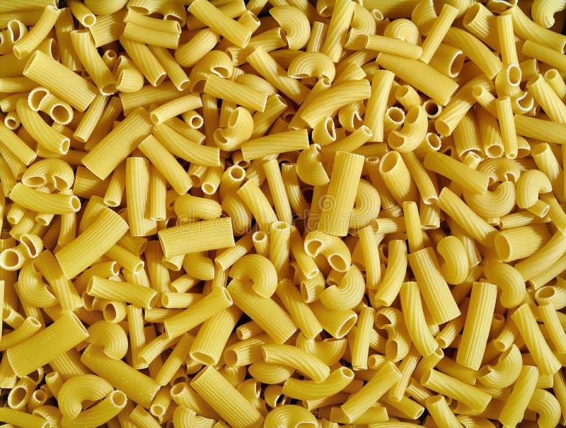 Dry Pasta Raw stock photo. Image of pasta, macaroni, yellow - 57862318