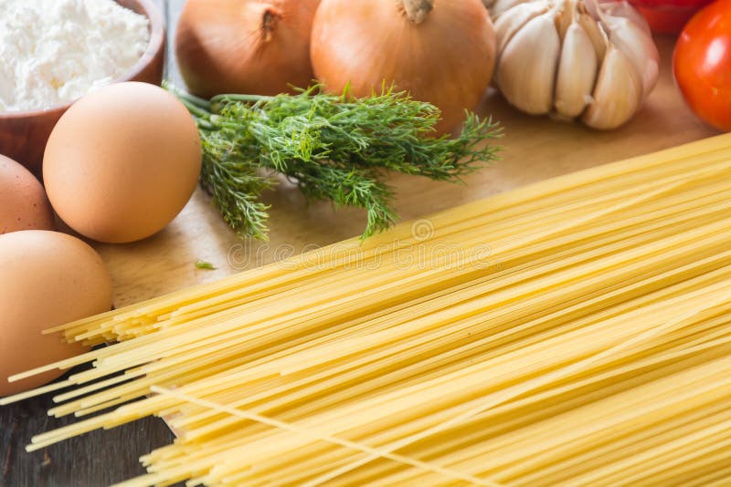 Dry pasta spaghetti stock photo. Image of lifestyle, isolated - 83806146