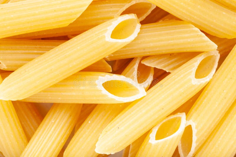 Dry Pasta Texture Close Up for Background Stock Image - Image of long ...