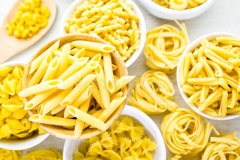 Dry pasta stock photo. Image of large, pasta, rings, bowl - 51187244