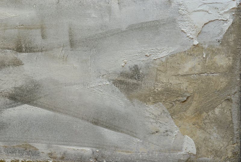 Dry Plastering on Wall. Grey Background for Masonry Theme. Stock Image ...