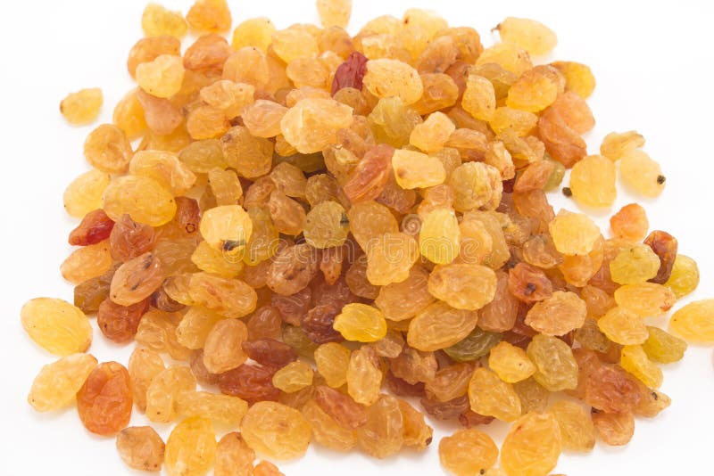 Dry Raisins Isolated on White Stock Photo - Image of cakes, heap: 60686148