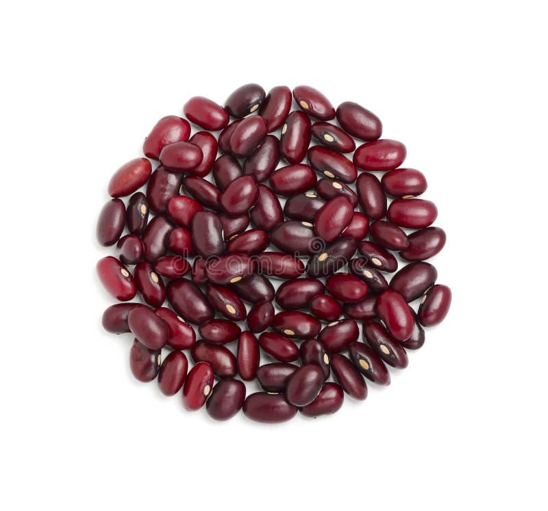 Perfect Circle Red Beans Isolated White Stock Photos - Free & Royalty ...
