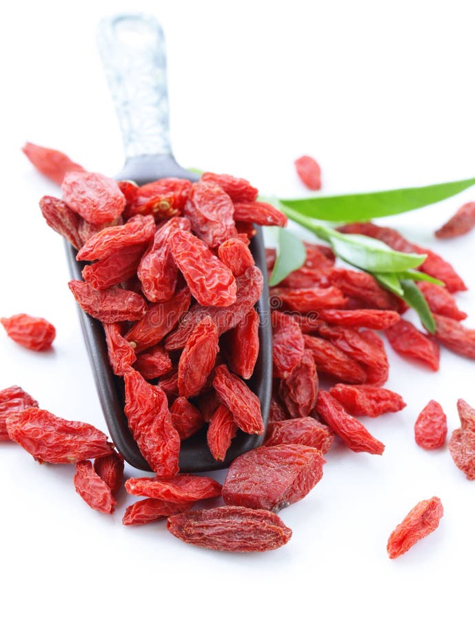 Dry red goji berries stock image. Image of tibetan, organic - 53531479