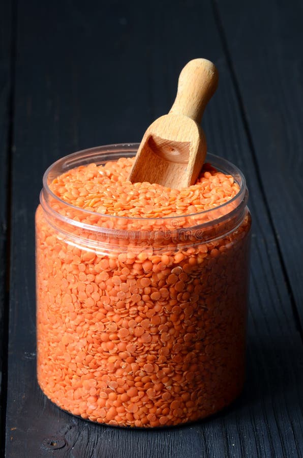 Dry Red Lentils stock photo. Image of heap, ingredient - 65967102