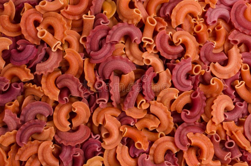 Dry red pasta stock image. Image of beet, orange, macaroni - 255938223