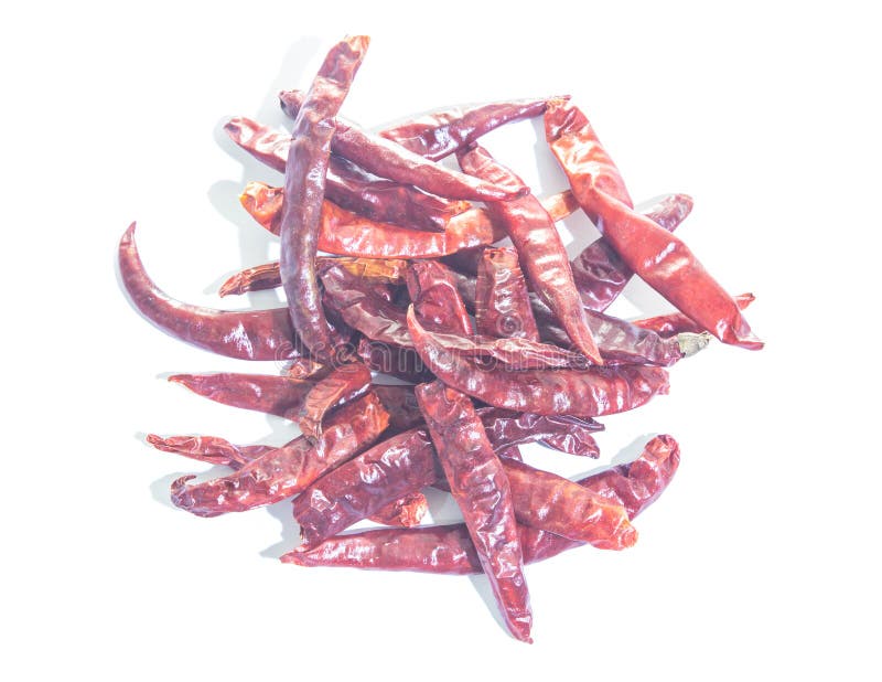 Dry red pepper isolated stock photo. Image of fiery, chillie - 44302584