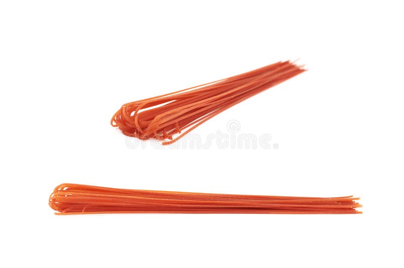 Dry Red Tomato Spaghetti Composition Stock Photo - Image of portion ...