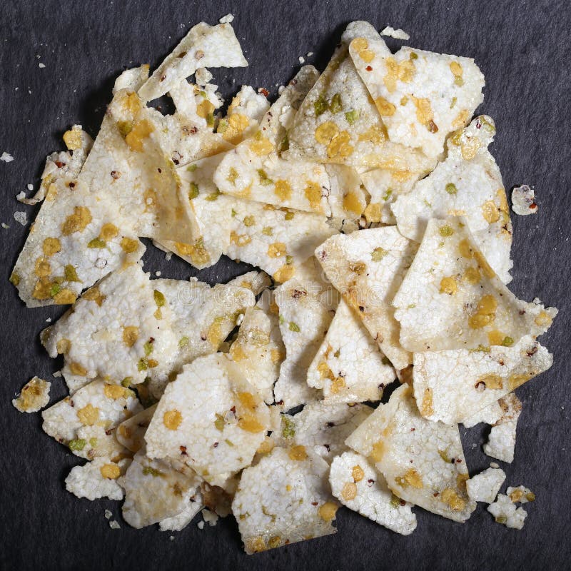 Rice Flour Chips with Corn are on the Table Stock Photo - Image of rice ...
